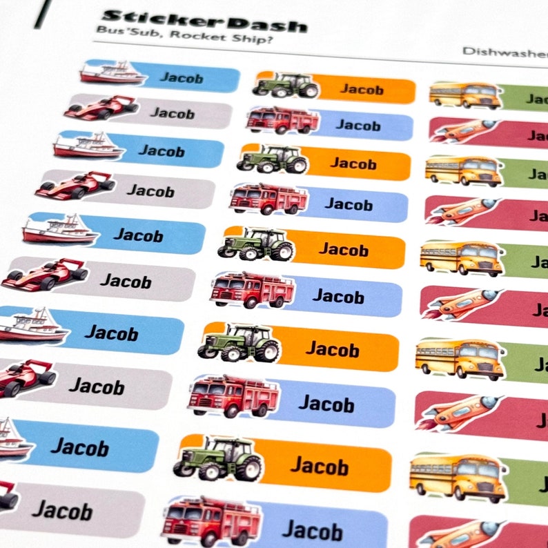 Personalized Label for Kids Cute Label for Boys Personalized ...