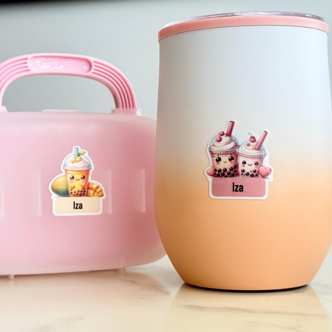 Personalized Sticker for Kids Cute Sticker for Girl Personalized Bubble ...