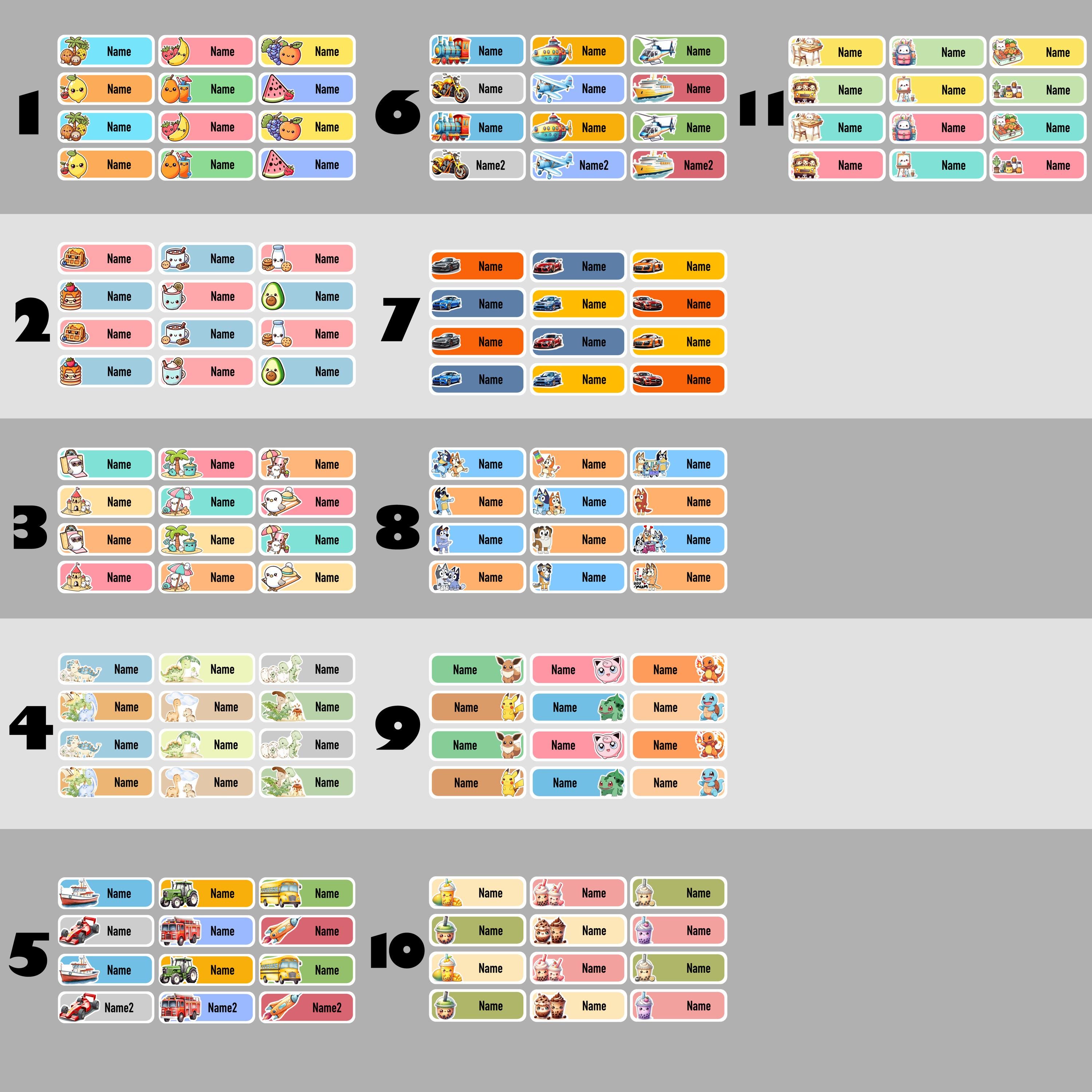 Personalized Sticker for Kids Cute Sticker for Boys and Girls ...