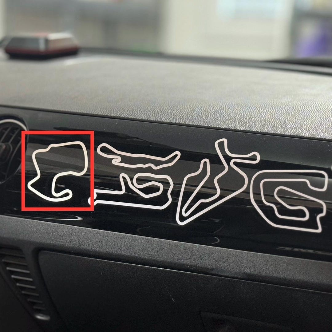 Race Track Decal Laguna Seca Weathertech Raceway Racetrack Bumper ...