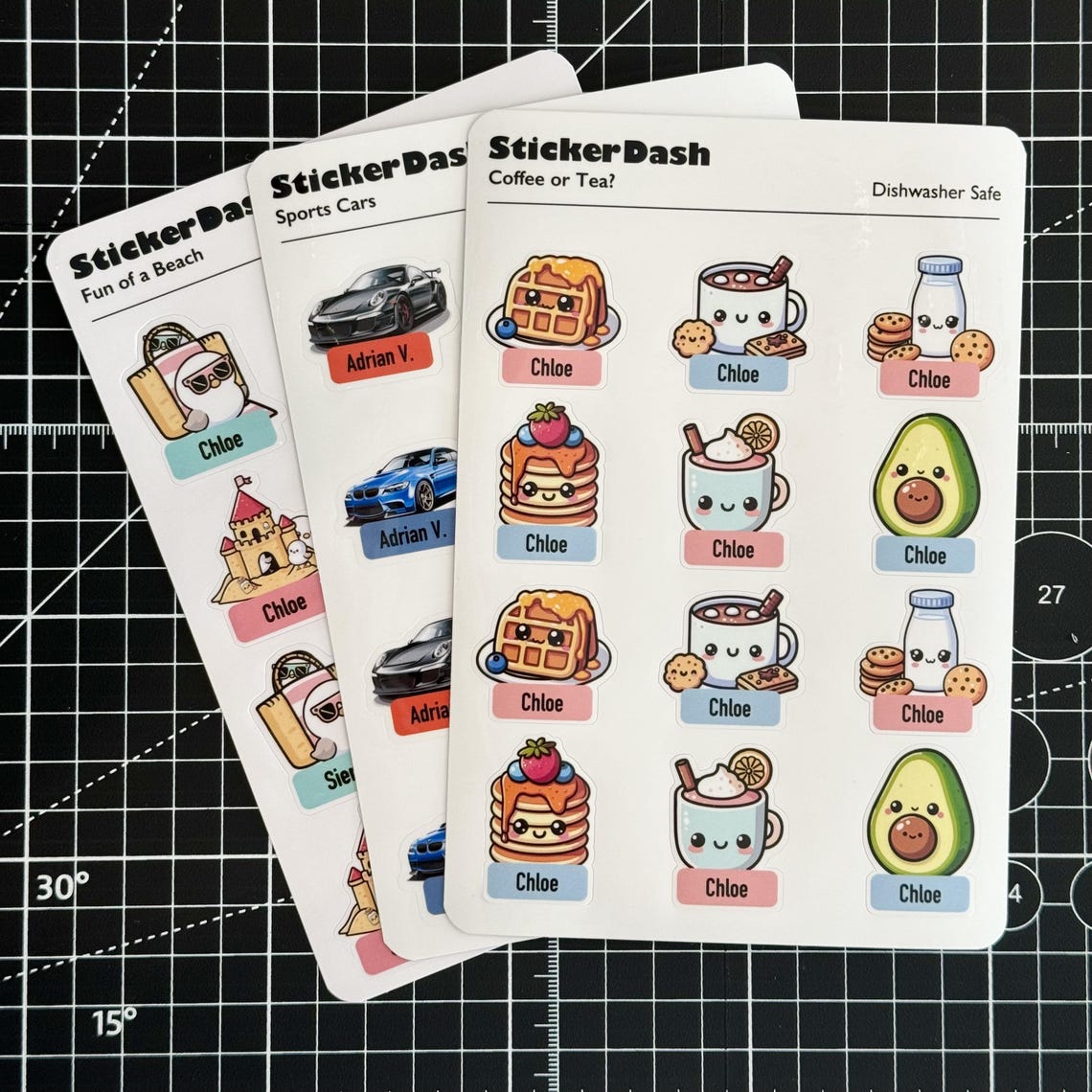 Personalized Sticker for Kids Cute Sticker for Boys and Girls ...