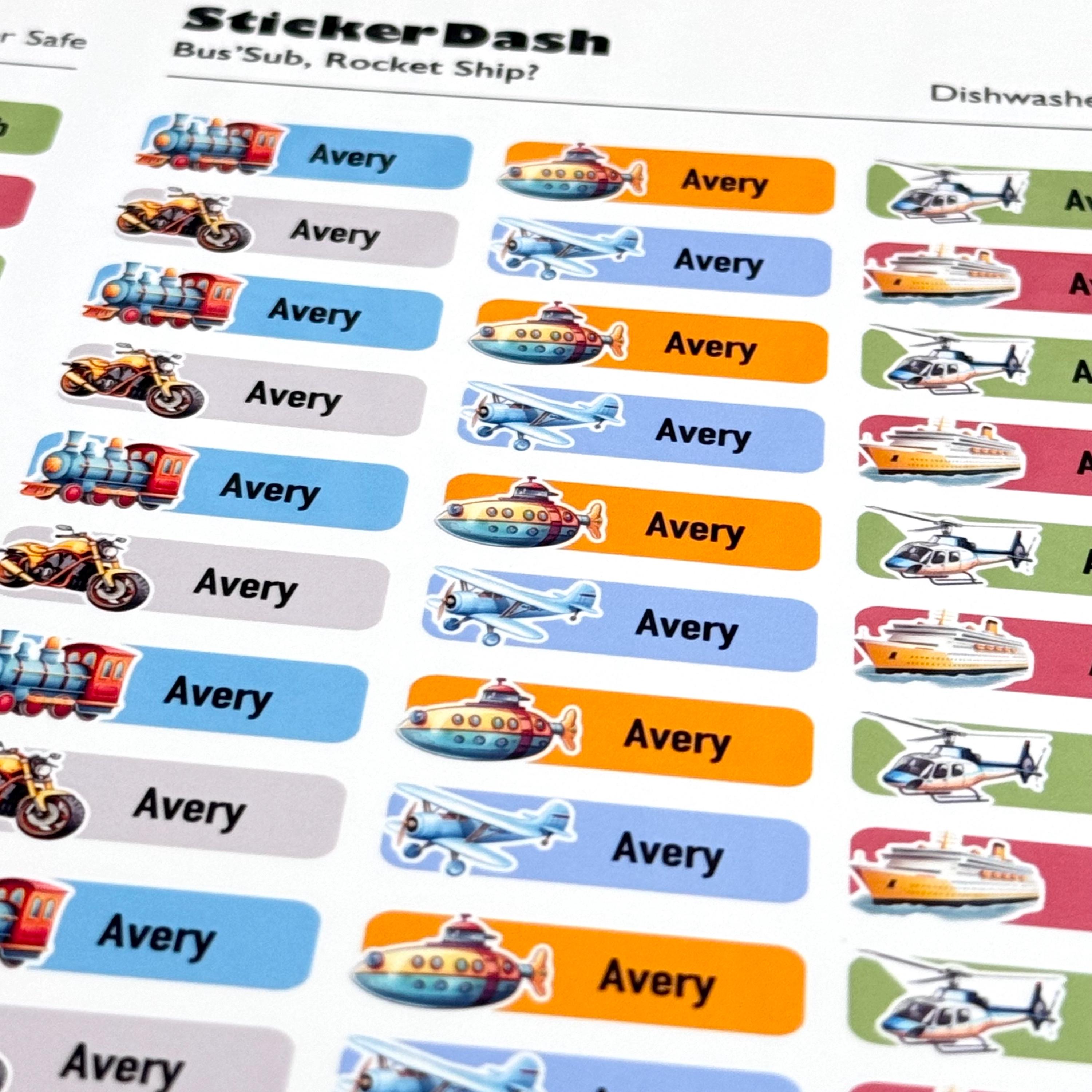 Personalized Label for Kids Cute Label for Boys Personalized ...