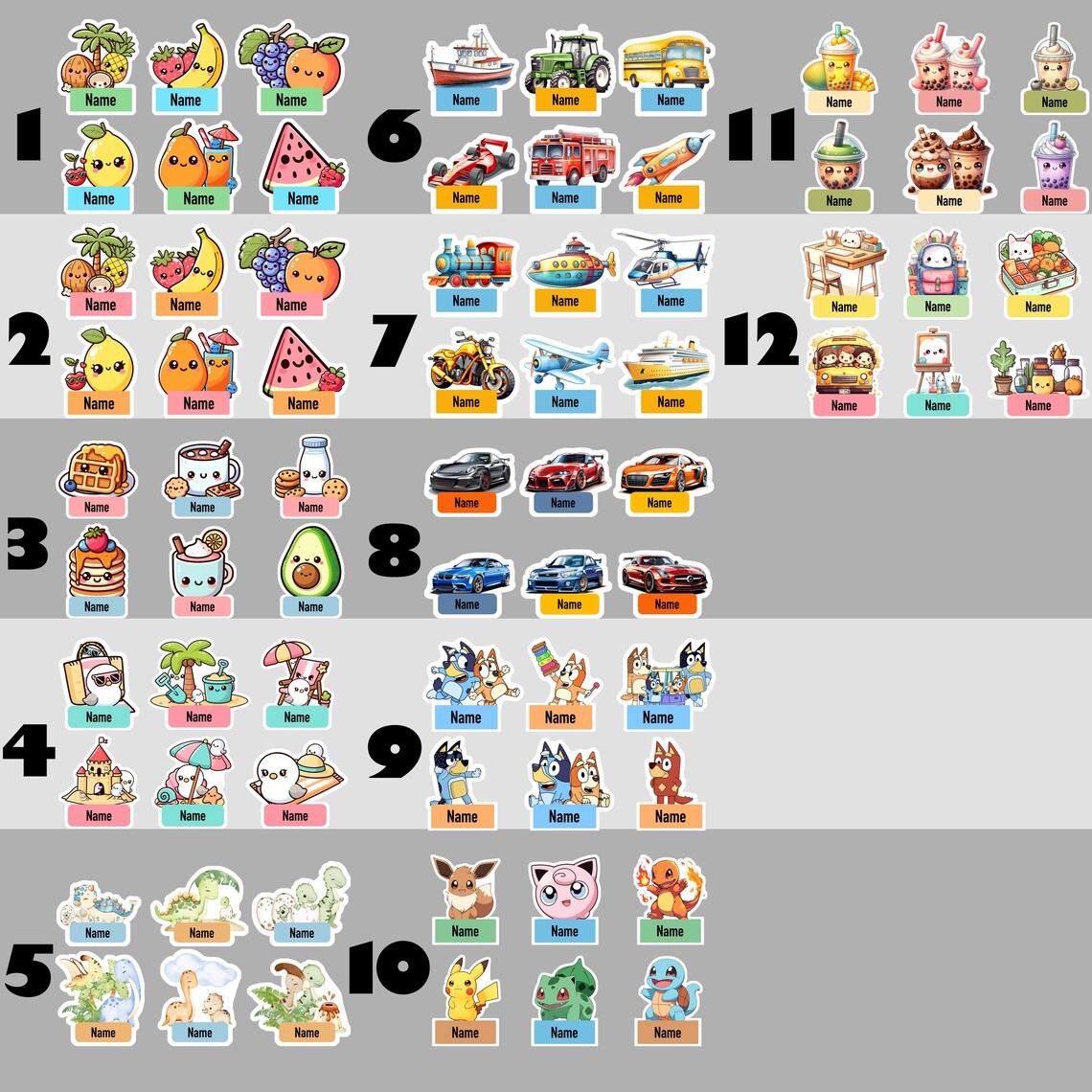 Personalized Sticker for Kids Cute Sticker for Girl Personalized Bubble ...