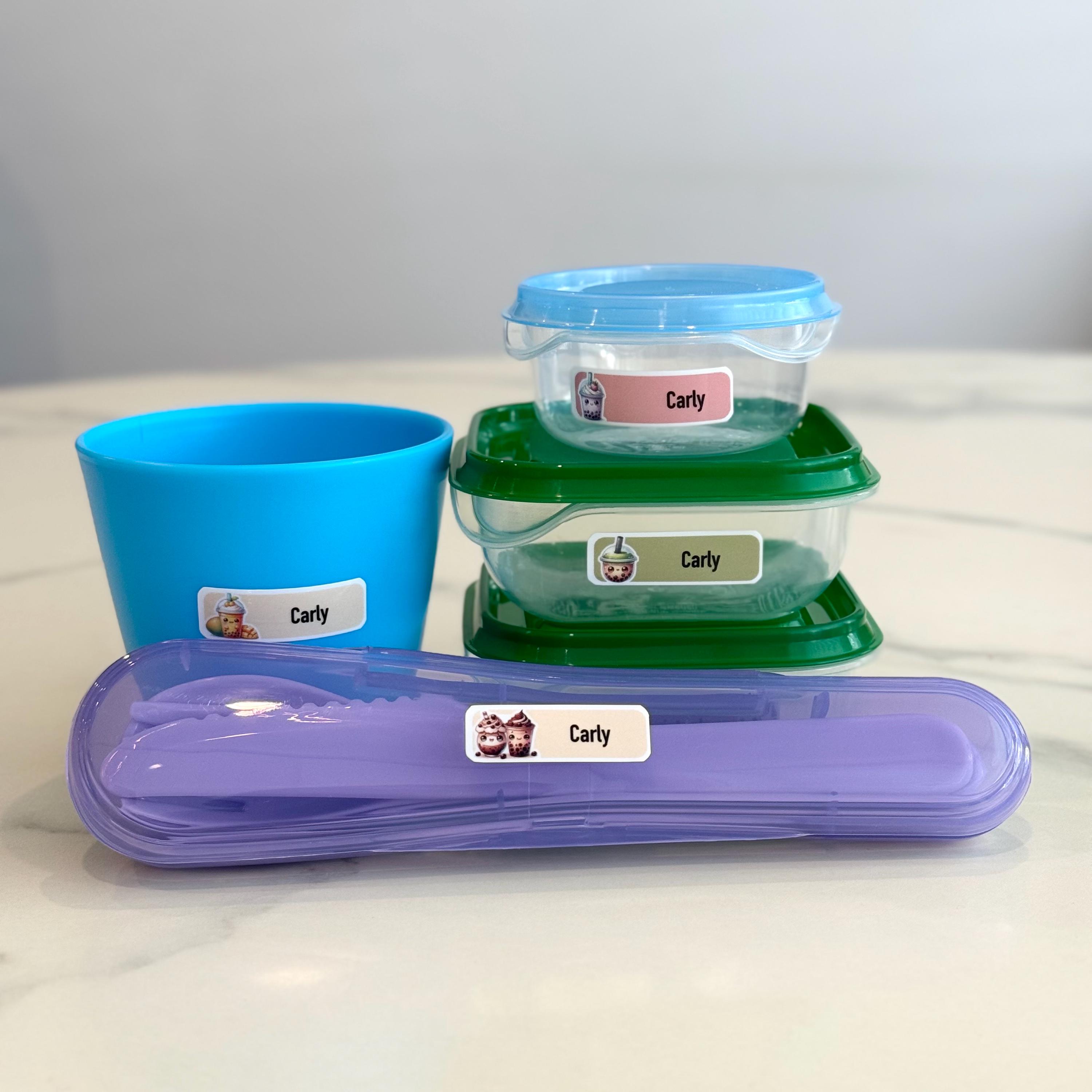 Personalized Label for Kids Cute Label for Girl Personalized Boba Label ...