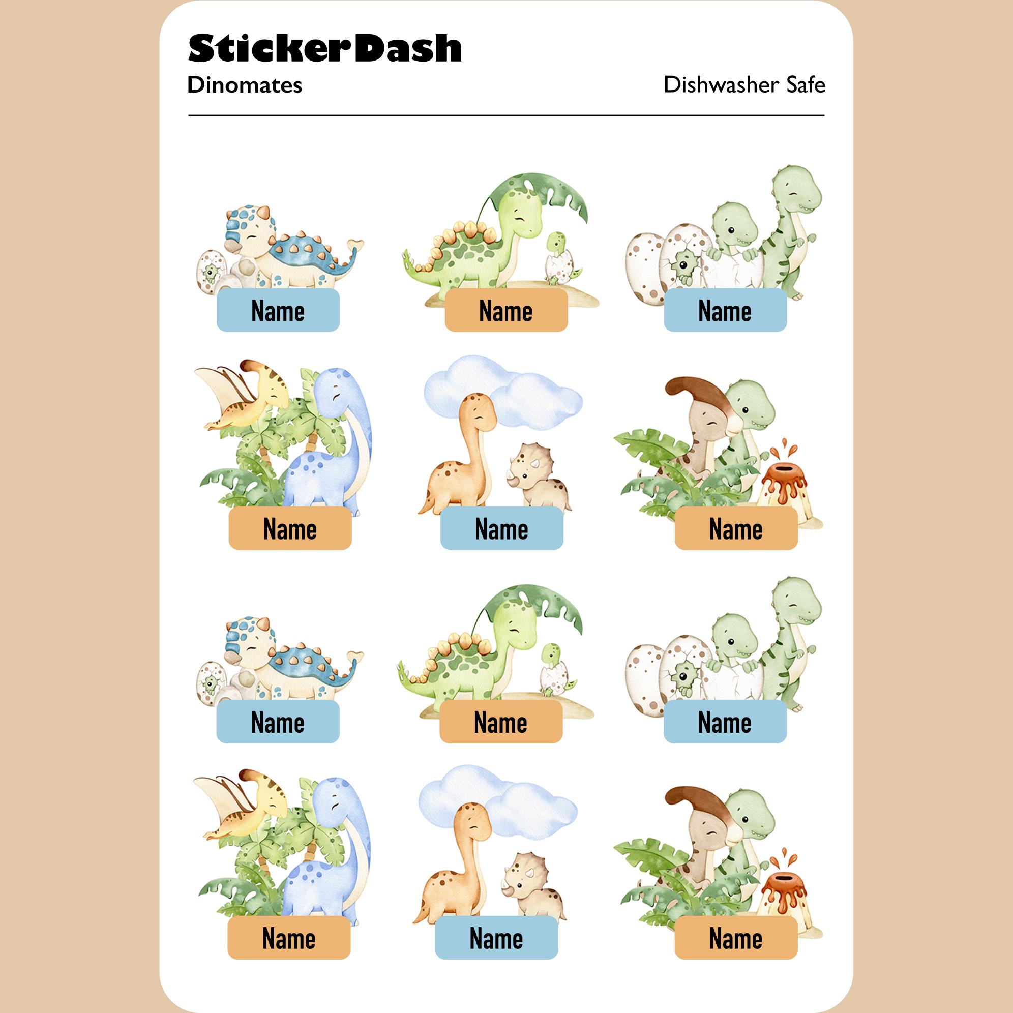 Personalized Label for Kids Cute Label for Boys Personalized Dinosaur ...