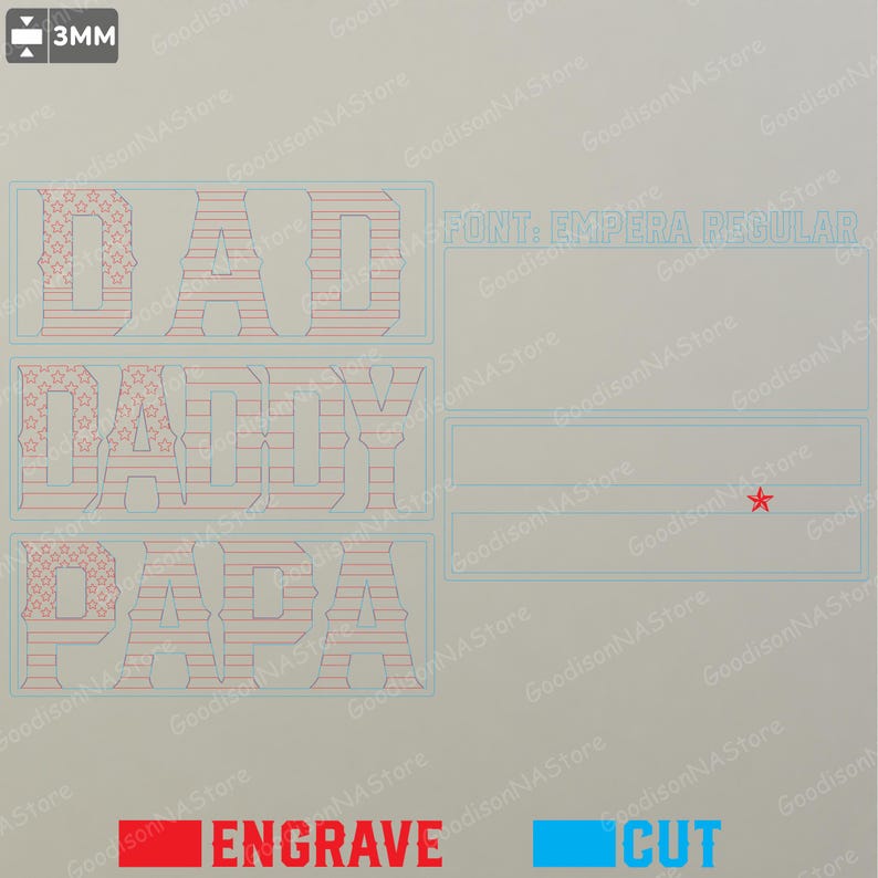 Personalized Dad Sign Laser Cut File | Dad Sign Gifts for Dad Sign With ...