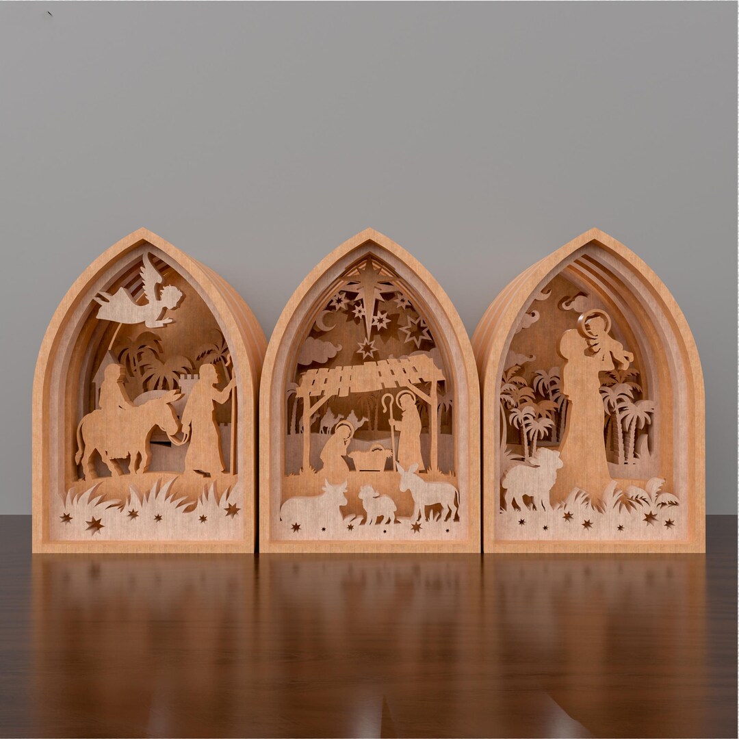 Multilayer Christmas Nativity Scene Svg, Bundle Nativity Multilayers ...