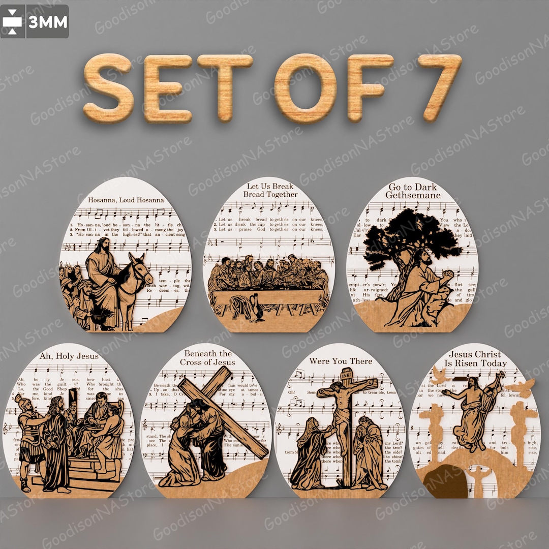 The Resurrection Story Laser Cut File | Jesus Easter Story Easter Story ...