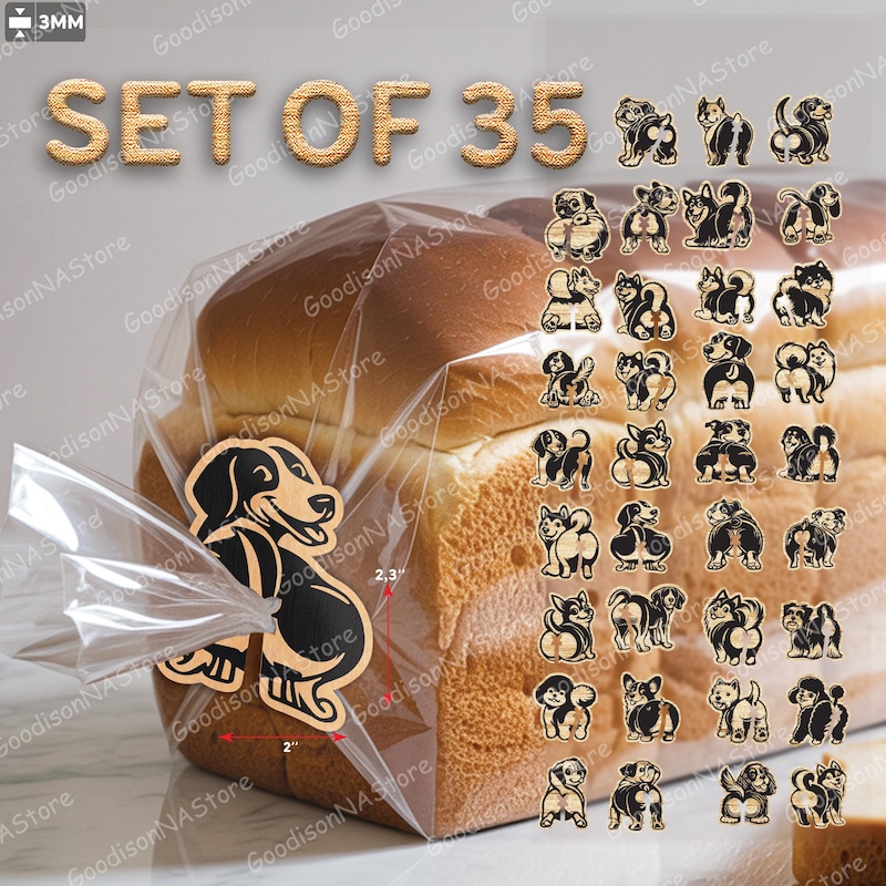 Funny Dog Butt Bread Clip - Etsy