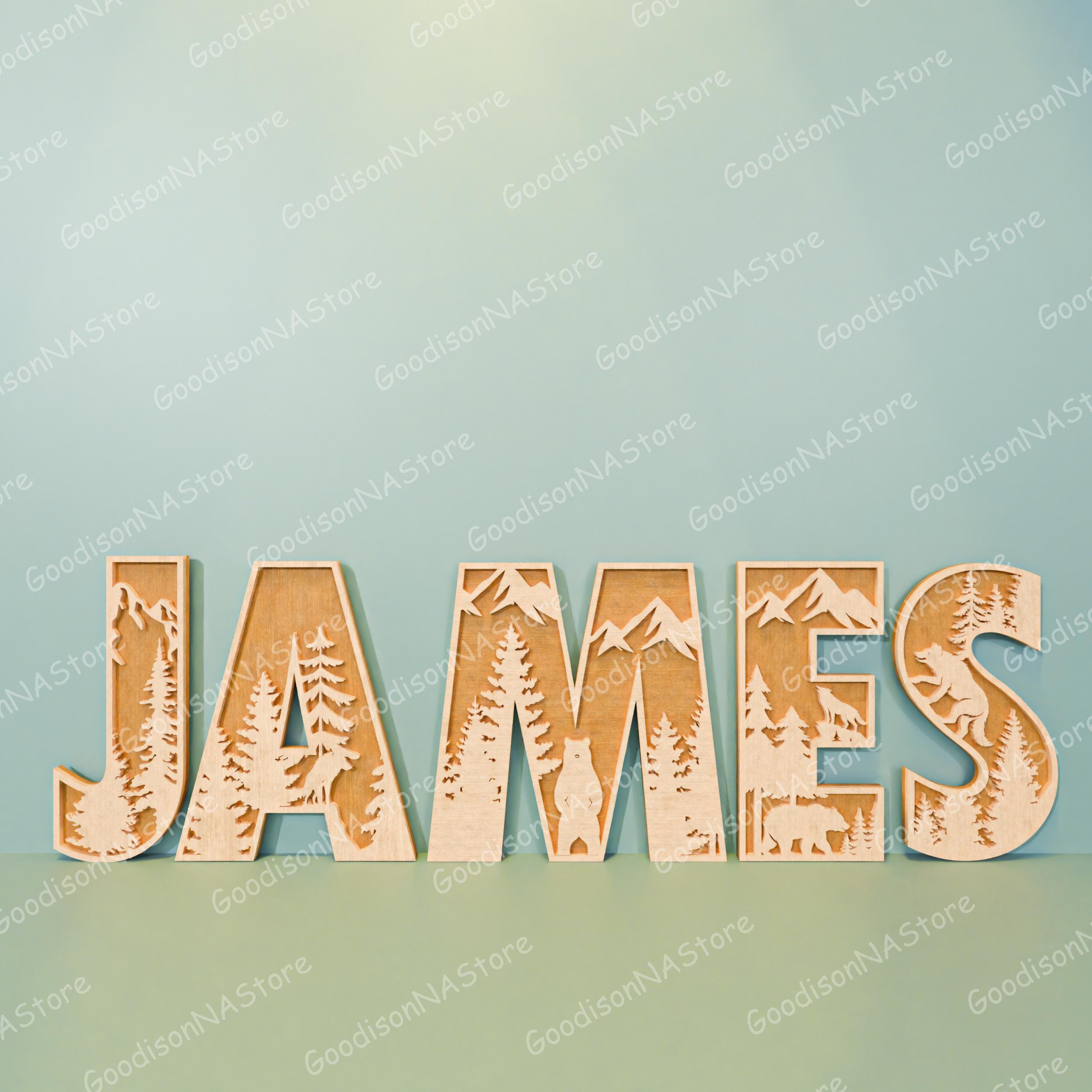 Woodland Alphabet Letter Svg Bundle 27 Designs, Layered Forest Animal ...
