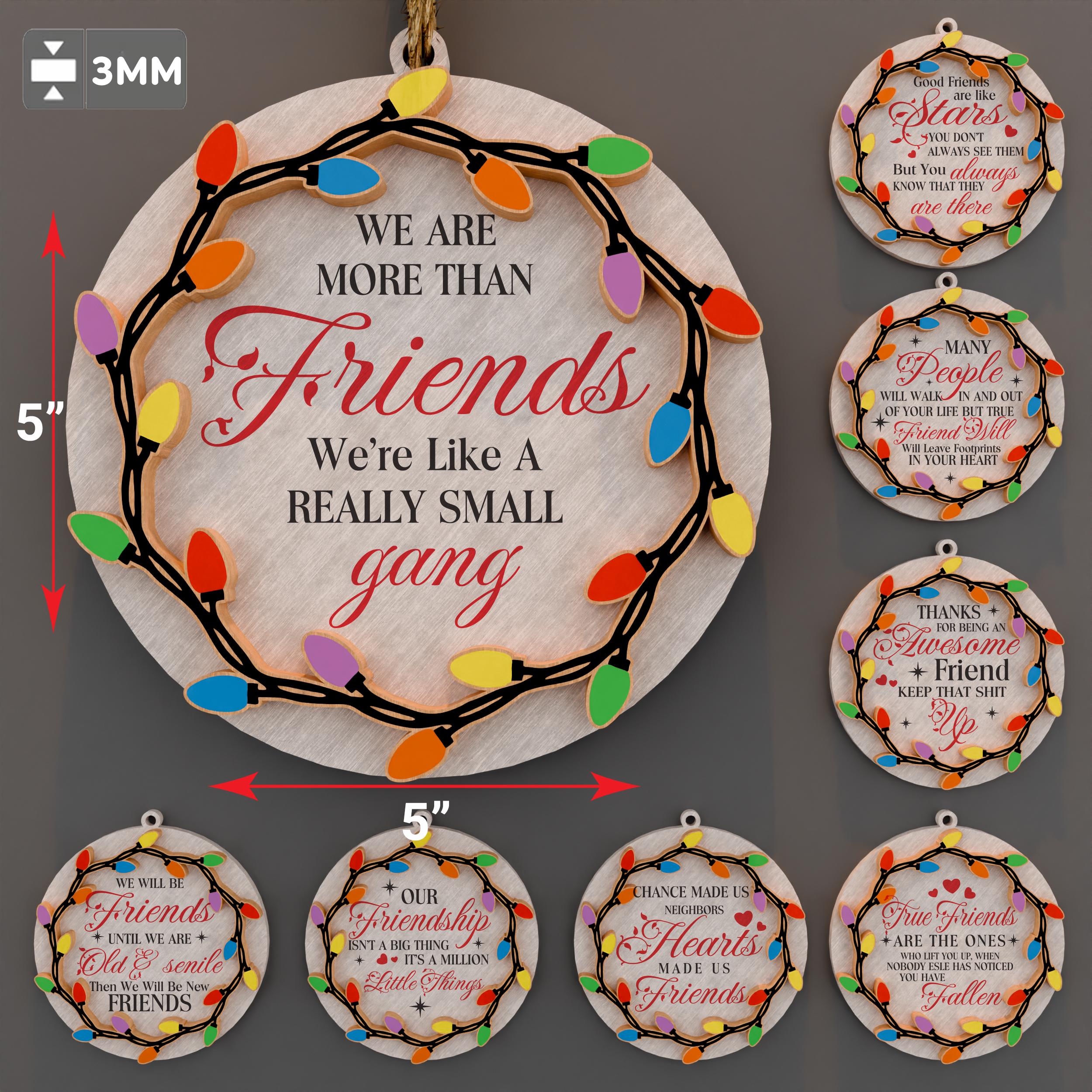 Friendship Christmas Ornament Svg, Best Friend Christmas Ornament ...
