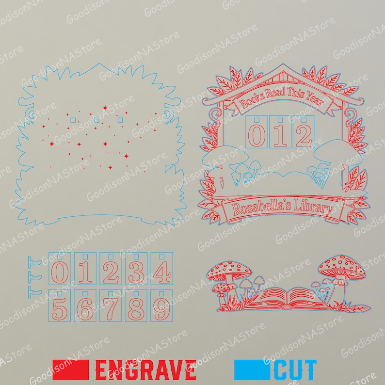 Books Read This Year Tracker Svg, Personalized Reading Tracker Sign ...