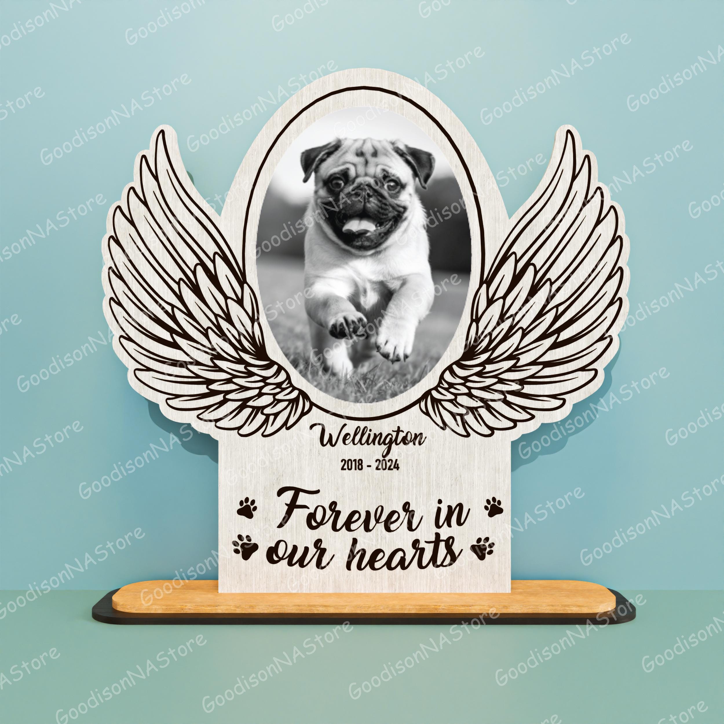Personalized Pet Memorial Sign Set of 6, Dog Cat Loss Remembrance ...