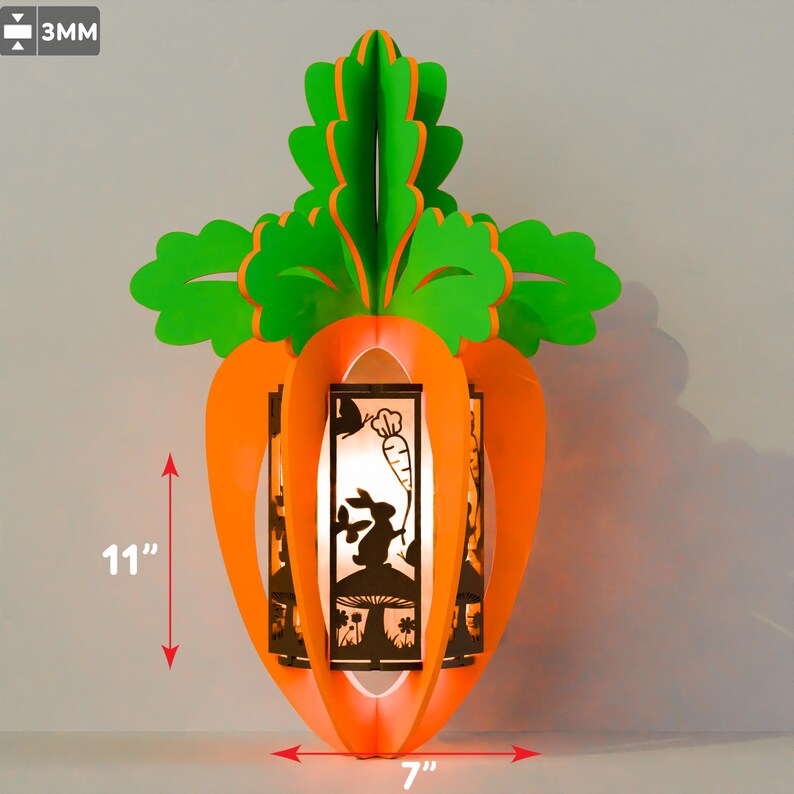Pack 4 Easter Lantern Laser Cut File | Easter Lamp Candle Holder Happy ...