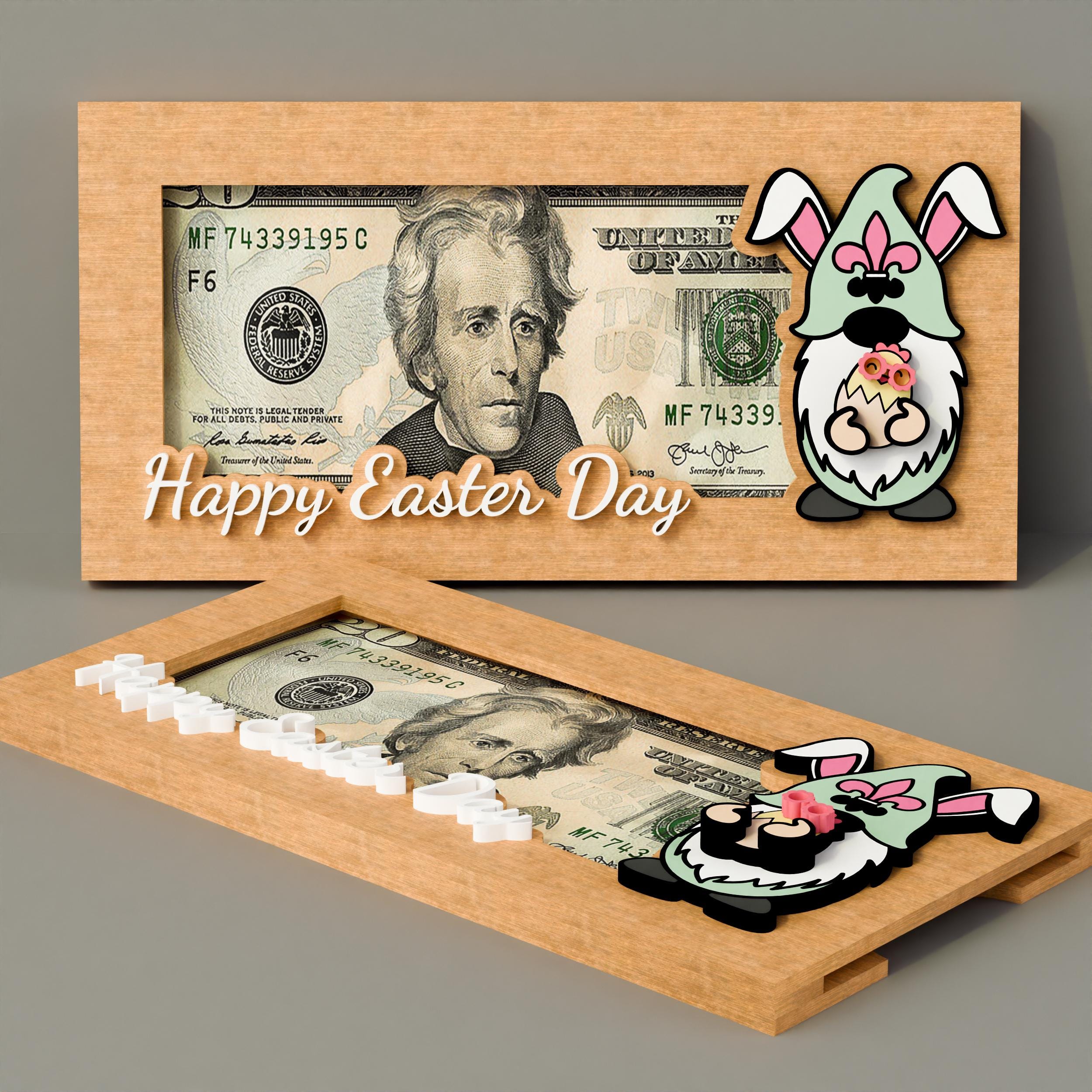 Easter Money Holder Laser Cut File | Easter Bunny Money Gift Easter ...