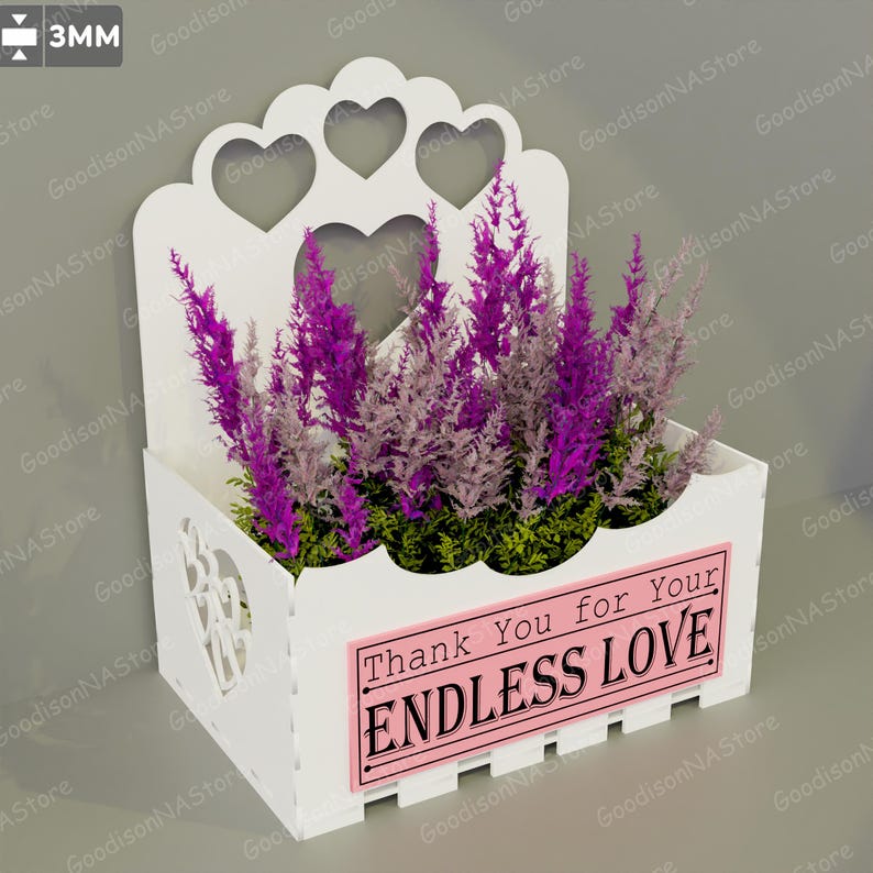 Mother’s Day 3D Flower Box SVG Bundle – Layered Laser Cut Floral Basket ...