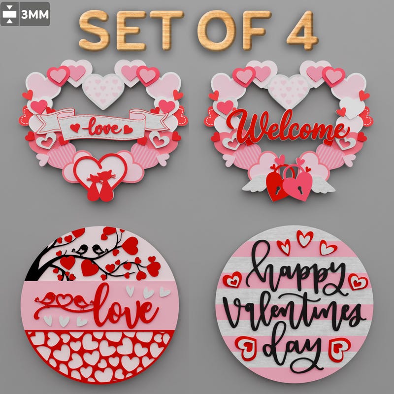 Valentine Door Sign - Etsy