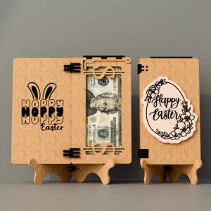 Easter Money Cash Cards Laser Cut File | Easter Money Holder Easter ...