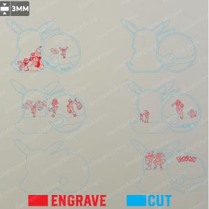 Pika Anime Multilayers Laser Cut File | Cartoon Characters Multilayers ...