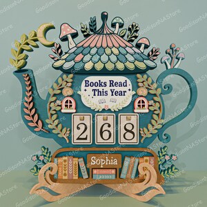 Books Read This Year Tracker Svg, Personalized Reading Tracker Sign ...