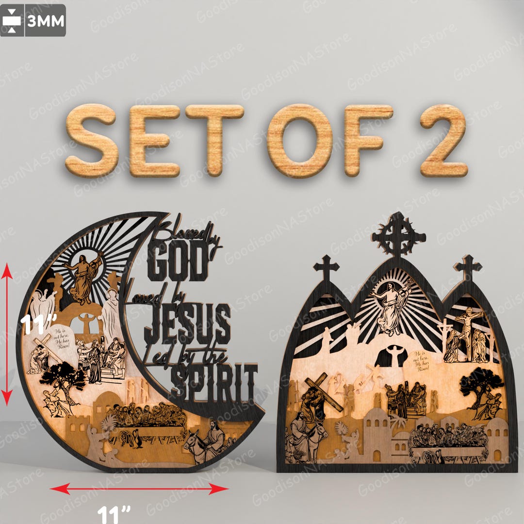 Easter Resurrection Scene Multilayer Svg | Christian Religious Christ ...