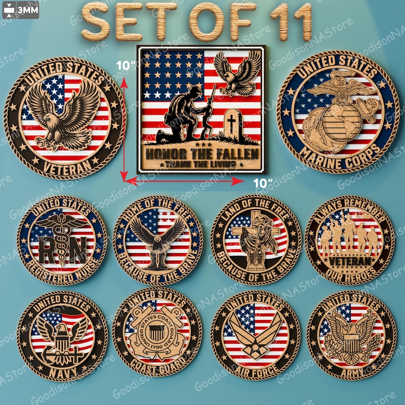 Round Military Designs - Etsy