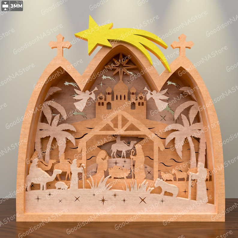 Bundle Nativity Multilayers Svg, Nativity SVG, Christmas Decor ...