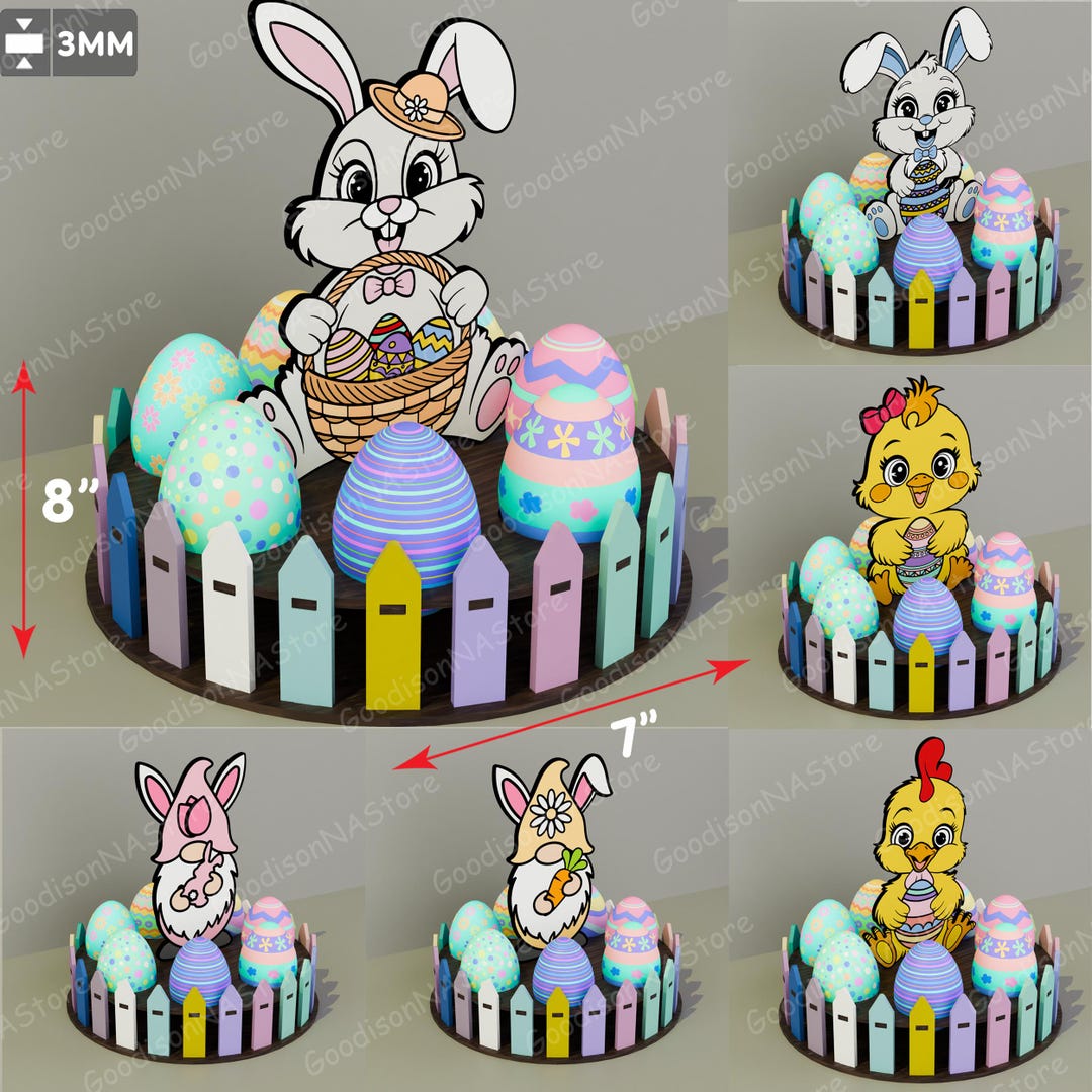 Easter Egg Basket Laser Cut File | Happy Easter Easter Egg Basket ...