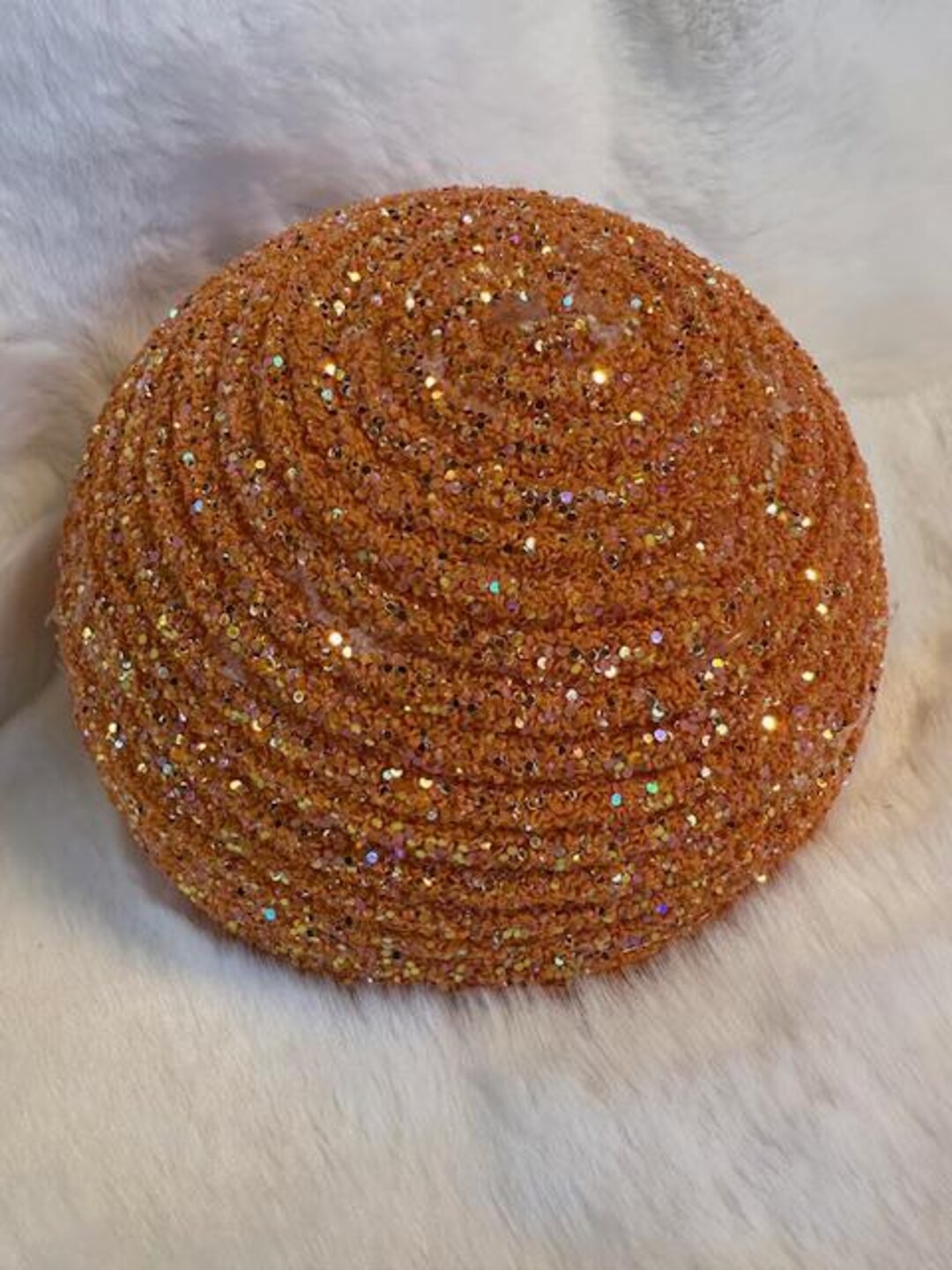 3” Glittered Styrofoam Wreath Center – Sparkling Orange - Etsy