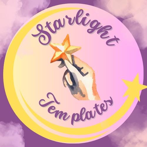 StarlightTemplatess - Etsy