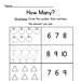 Pre-k Number Packet, Pre-k Numbers 6-10, Pre-k Counting Worksheet, Pre ...
