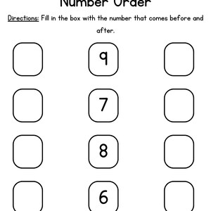 Pre-k Number Packet, Pre-k Numbers 6-10, Pre-k Counting Worksheet, Pre ...