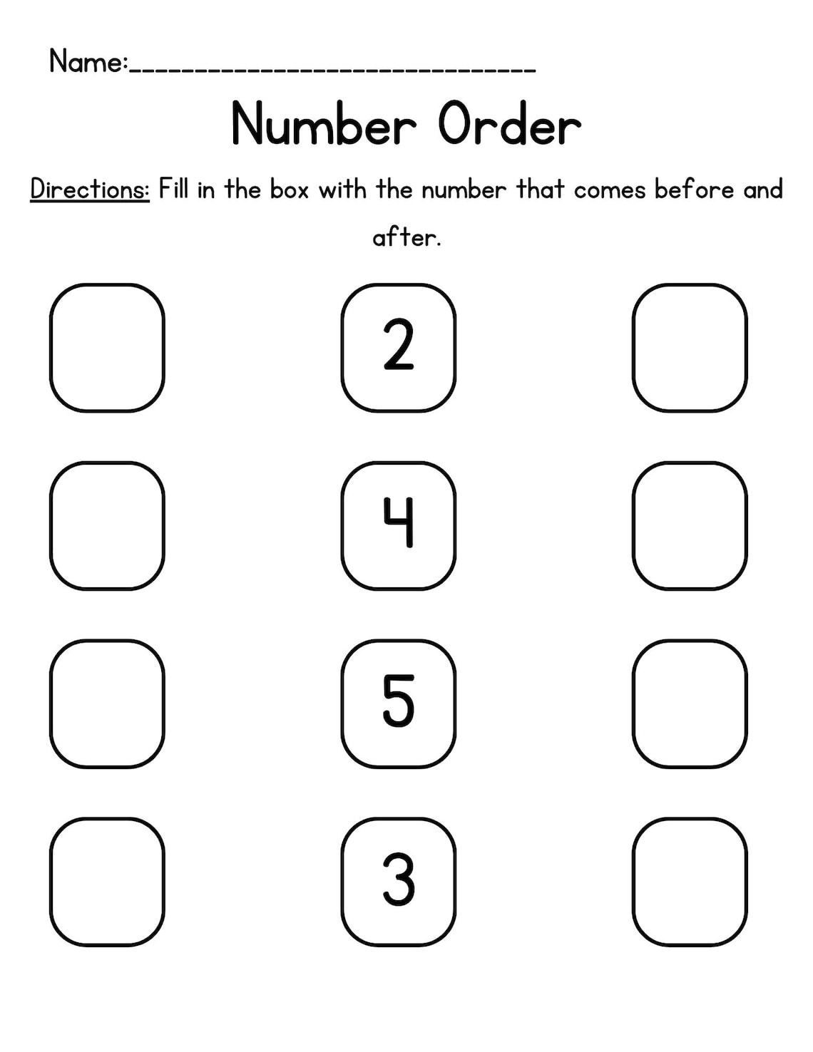 Prek Number Packet, Prek Numbers 1-5, Prek Counting Worksheet, Pre-k ...