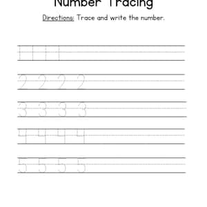 Prek Number Packet, Prek Numbers 1-5, Prek Counting Worksheet, Pre-k ...
