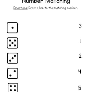 Prek Number Packet, Prek Numbers 1-5, Prek Counting Worksheet, Pre-k ...