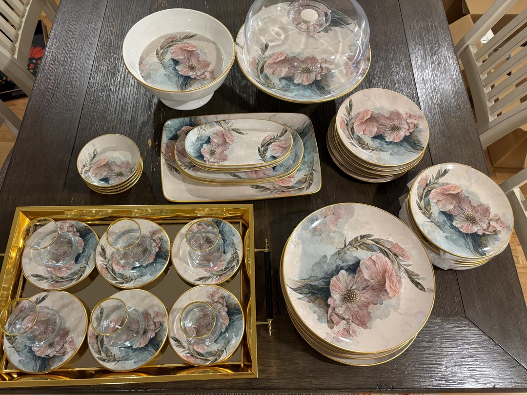 Turkish Style Dinnerware Set Imported From Turkey // Perfect for ...