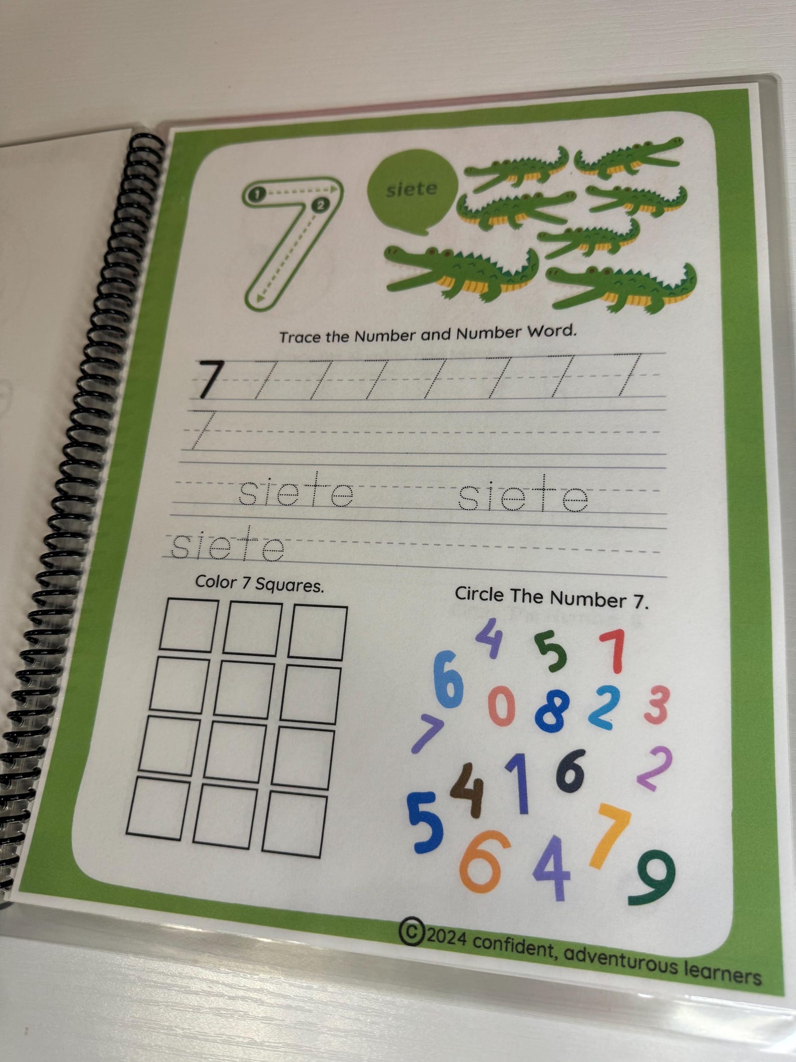 Mi Libro De Números Spanish Numbers Números 1-10 Math Preschool ...