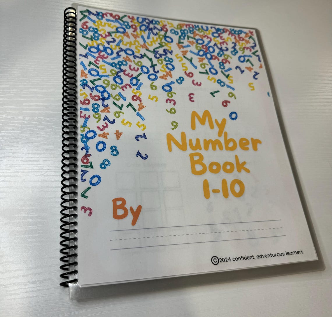 My Number Book Numbers 1-10 Tracing Numbers Number Words Math ...