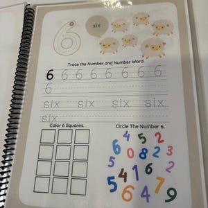 My Number Book Numbers 1-10 Tracing Numbers Number Words Math ...