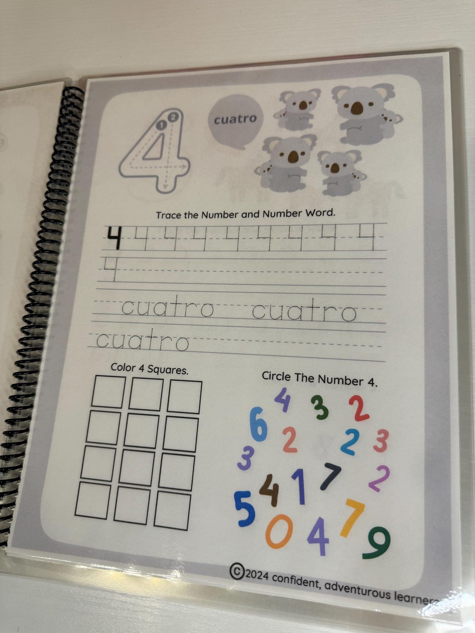 Mi Libro De Números Spanish Numbers Números 1-10 Math Preschool ...