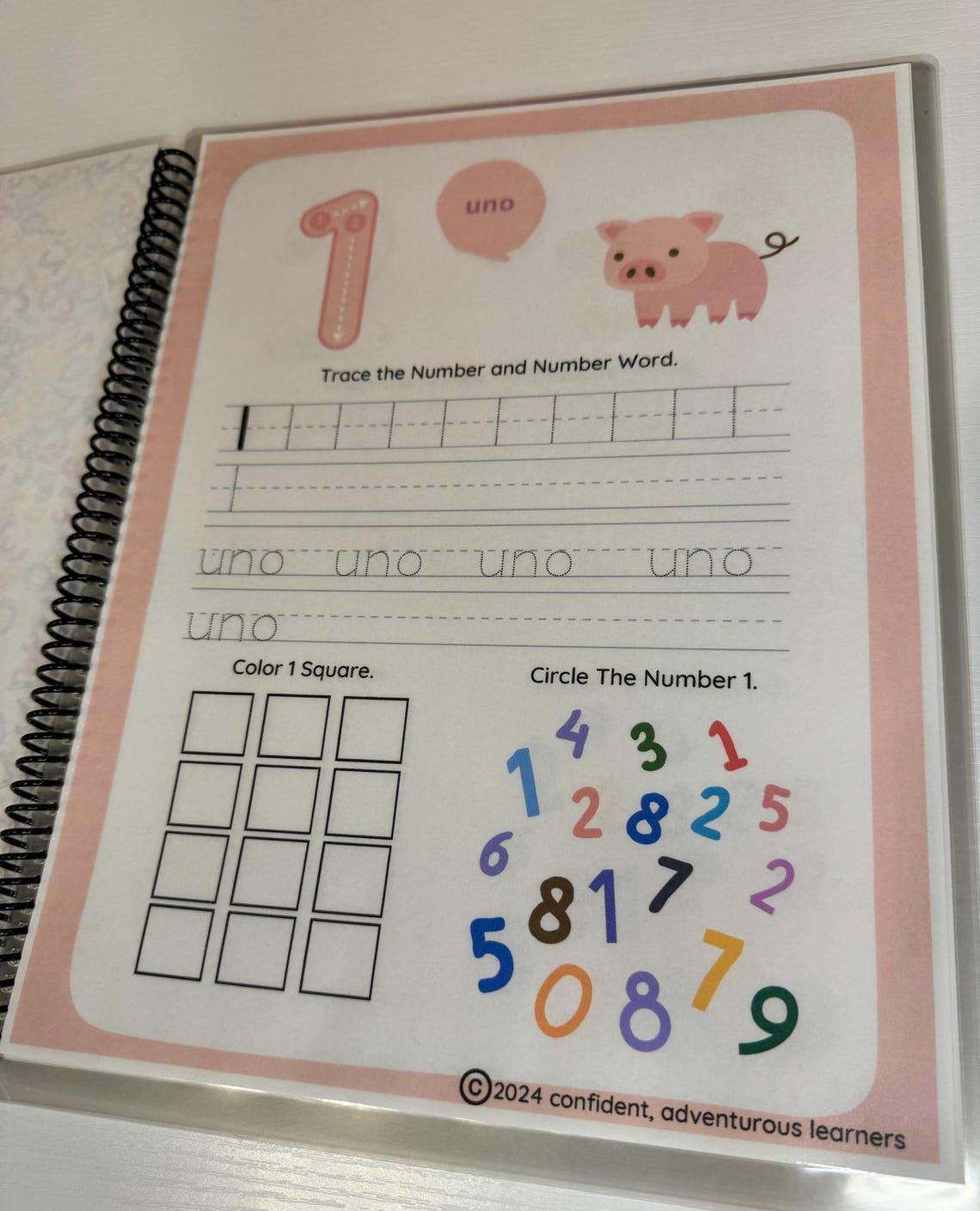 Mi Libro De Números Spanish Numbers Números 1-10 Math Preschool ...