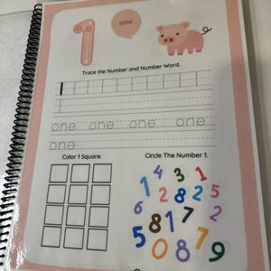 My Number Book Numbers 1-10 Tracing Numbers Number Words Math ...