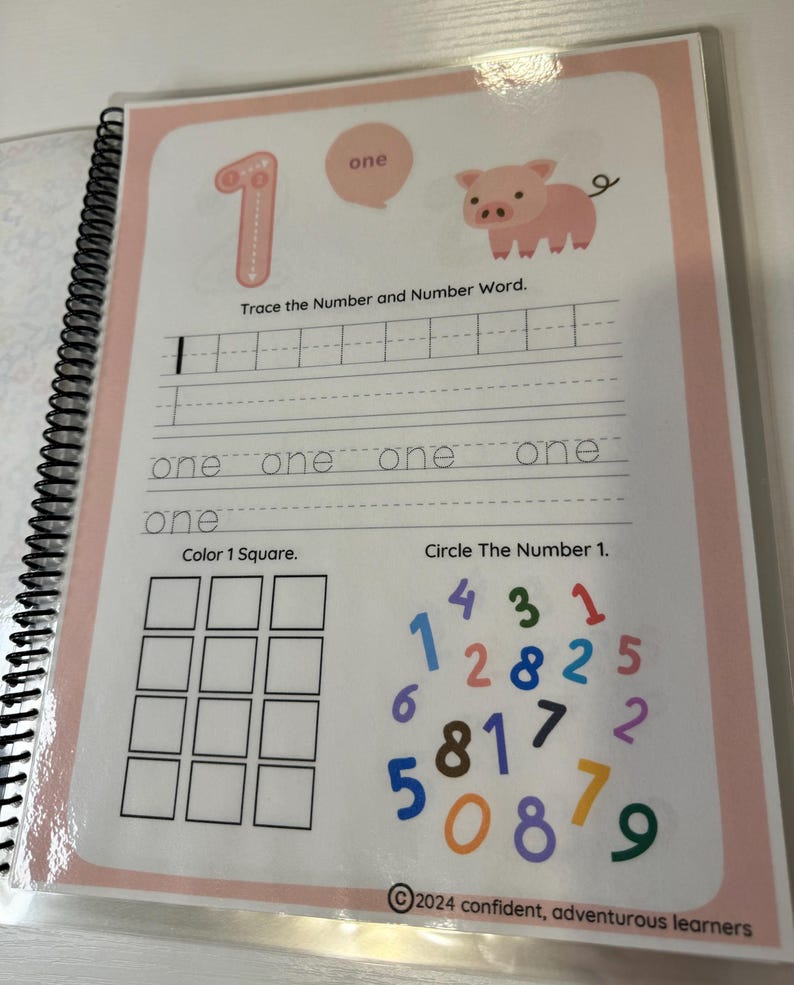 My Number Book Numbers 1-10 Tracing Numbers Number Words Math ...