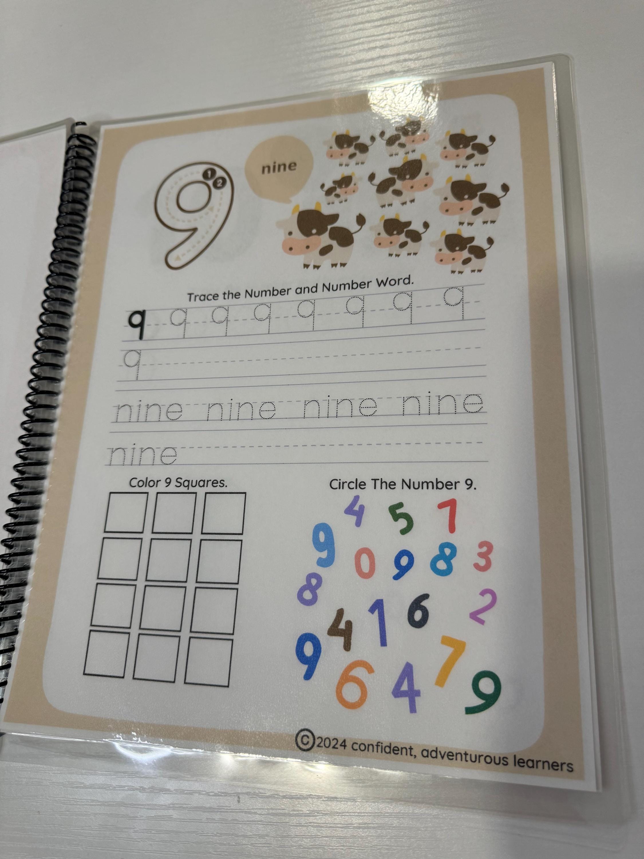 My Number Book Numbers 1-10 Tracing Numbers Number Words Math ...