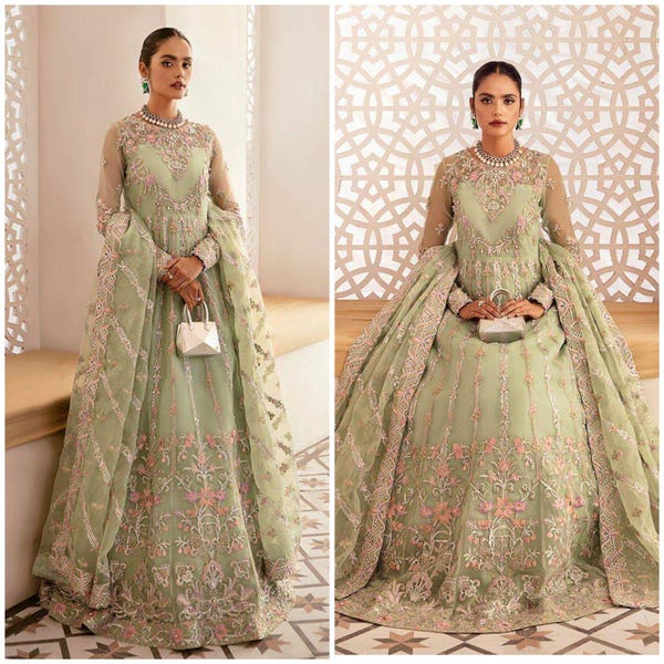 Mint Green Nikkah Dresses - Etsy