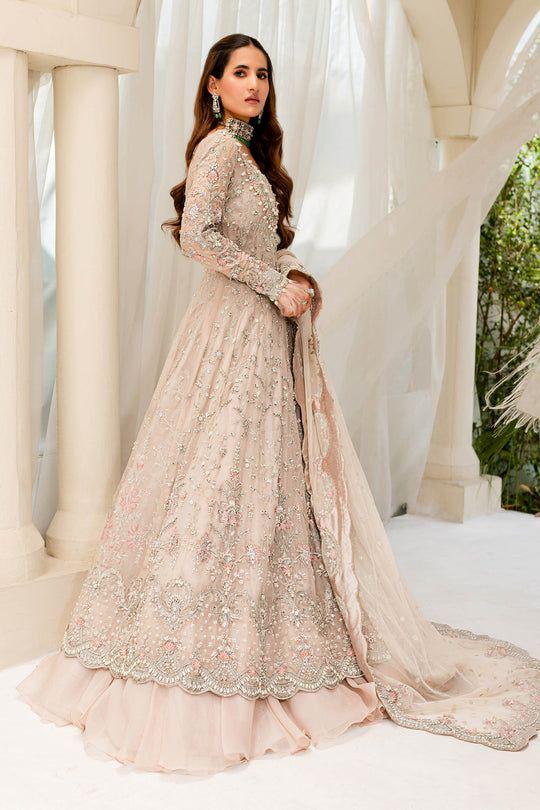 Pale Pink Bridal Gown Pakistani Wedding Outfits Mehndi Nikkah Suit ...