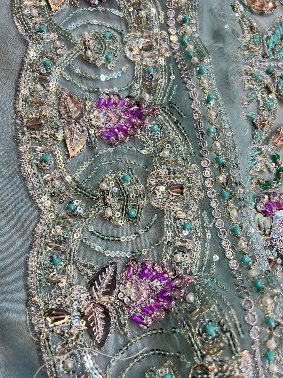 Pakistani Indian Wedding Bridal Maxi Dress Walima Nikkah Suit ...