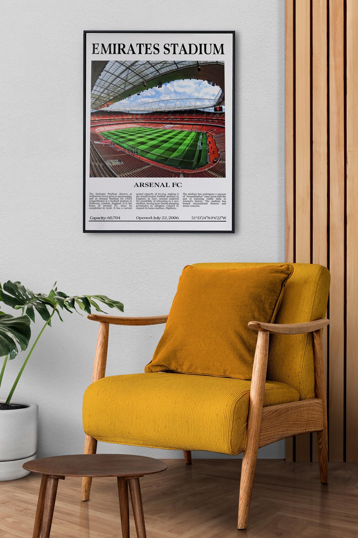 Arsenal Poster | Emirates Stadium Football Poster | Stadium Poster ...