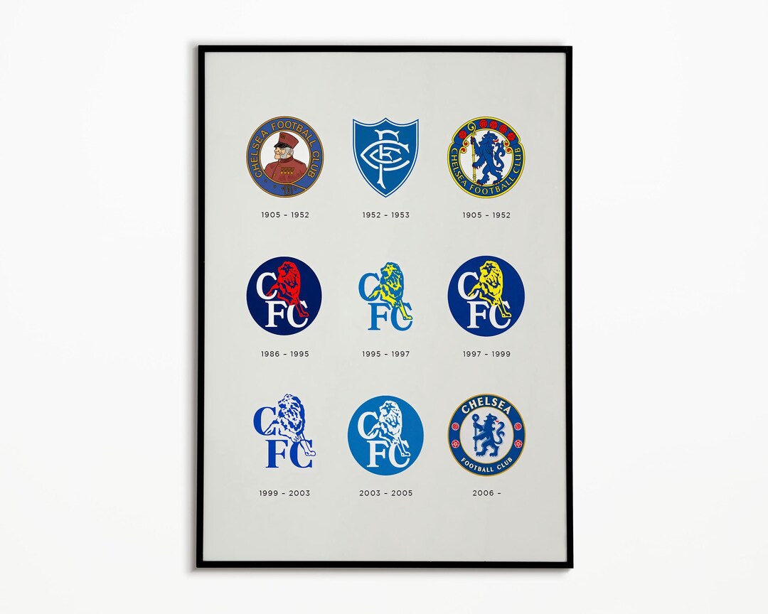Chelsea FC Poster | Logo Poster | Football Posters | Soccer Print ...