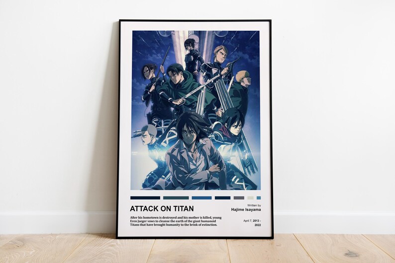 Attack on Titan Poster AOT Anime Print Anime Poster Anime Manga Art ...
